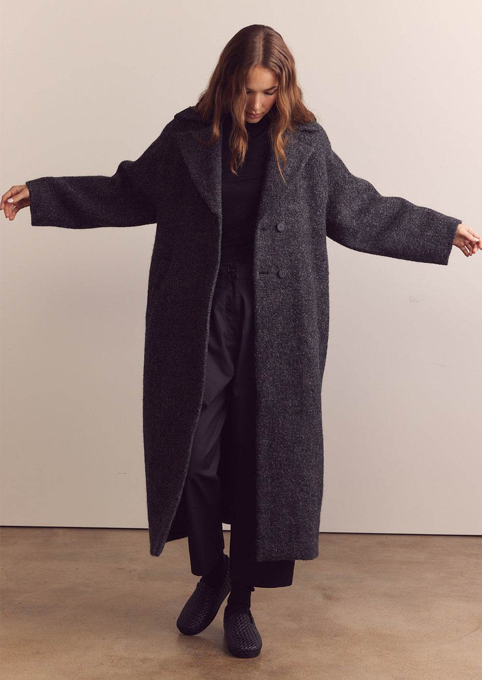 Wool Melange Oversized Coat – LEIF
