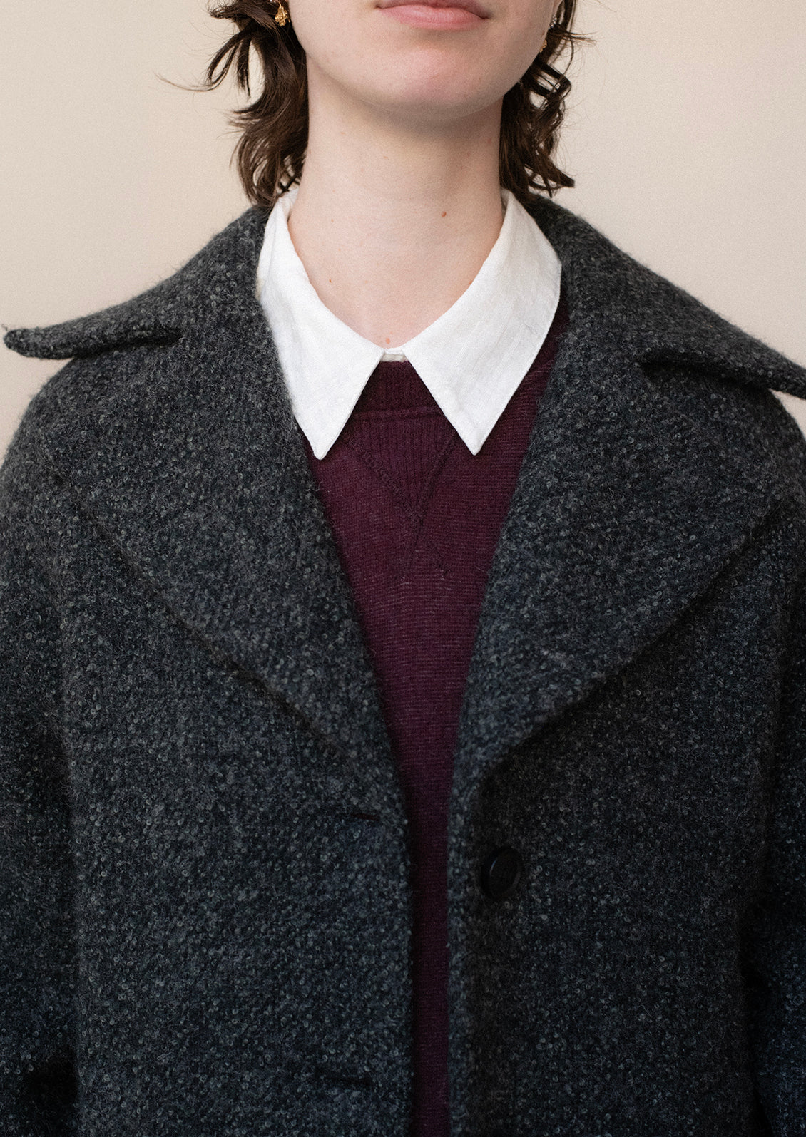 Wool Melange Oversized Coat – LEIF
