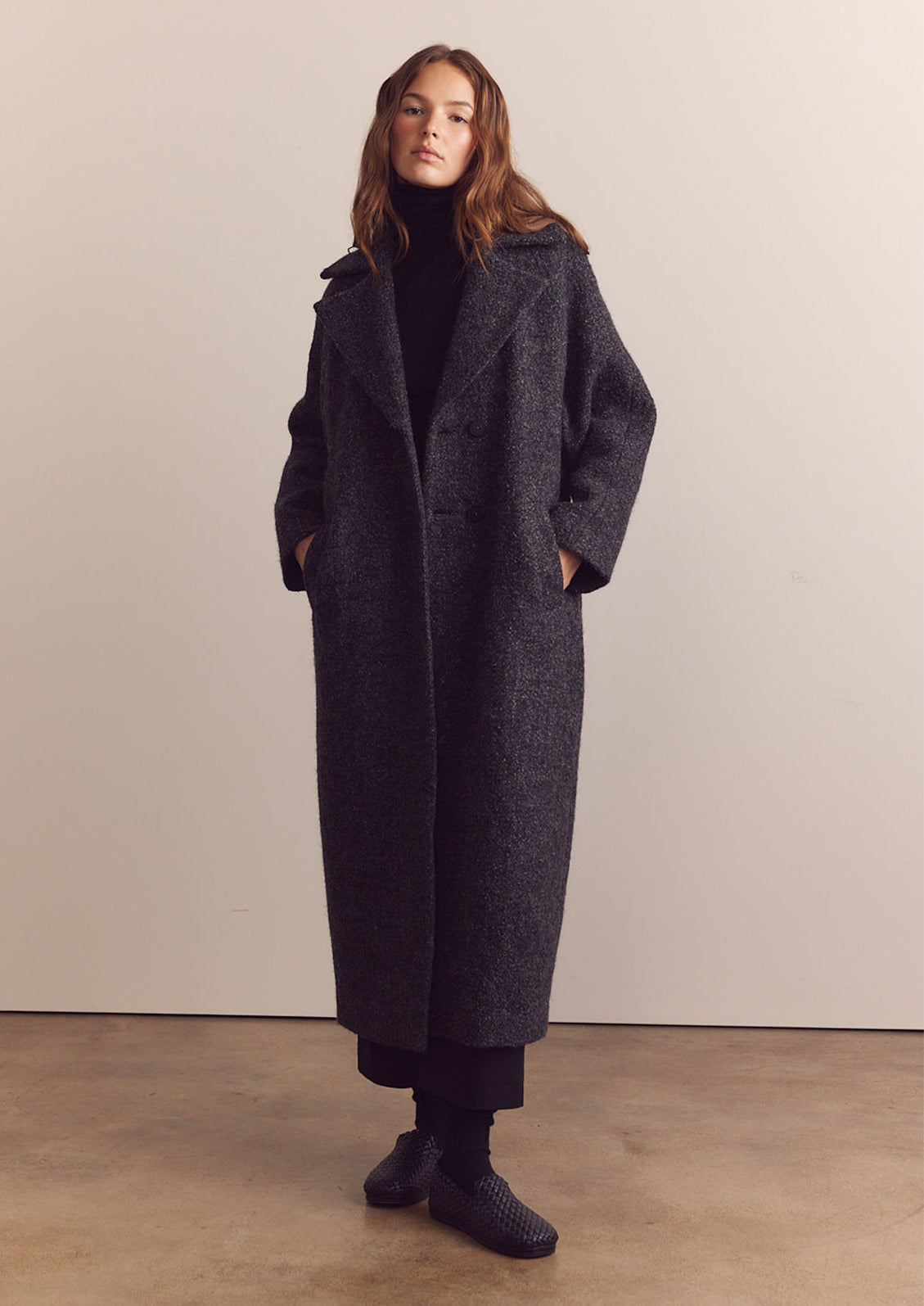 Wool Melange Oversized Coat – LEIF