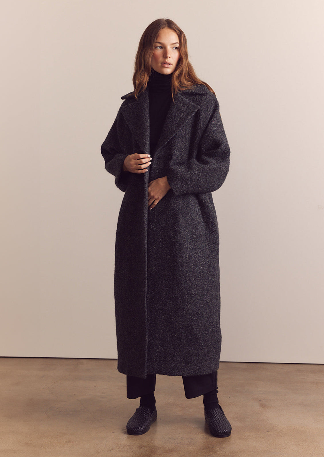 Wool Melange Oversized Coat – LEIF