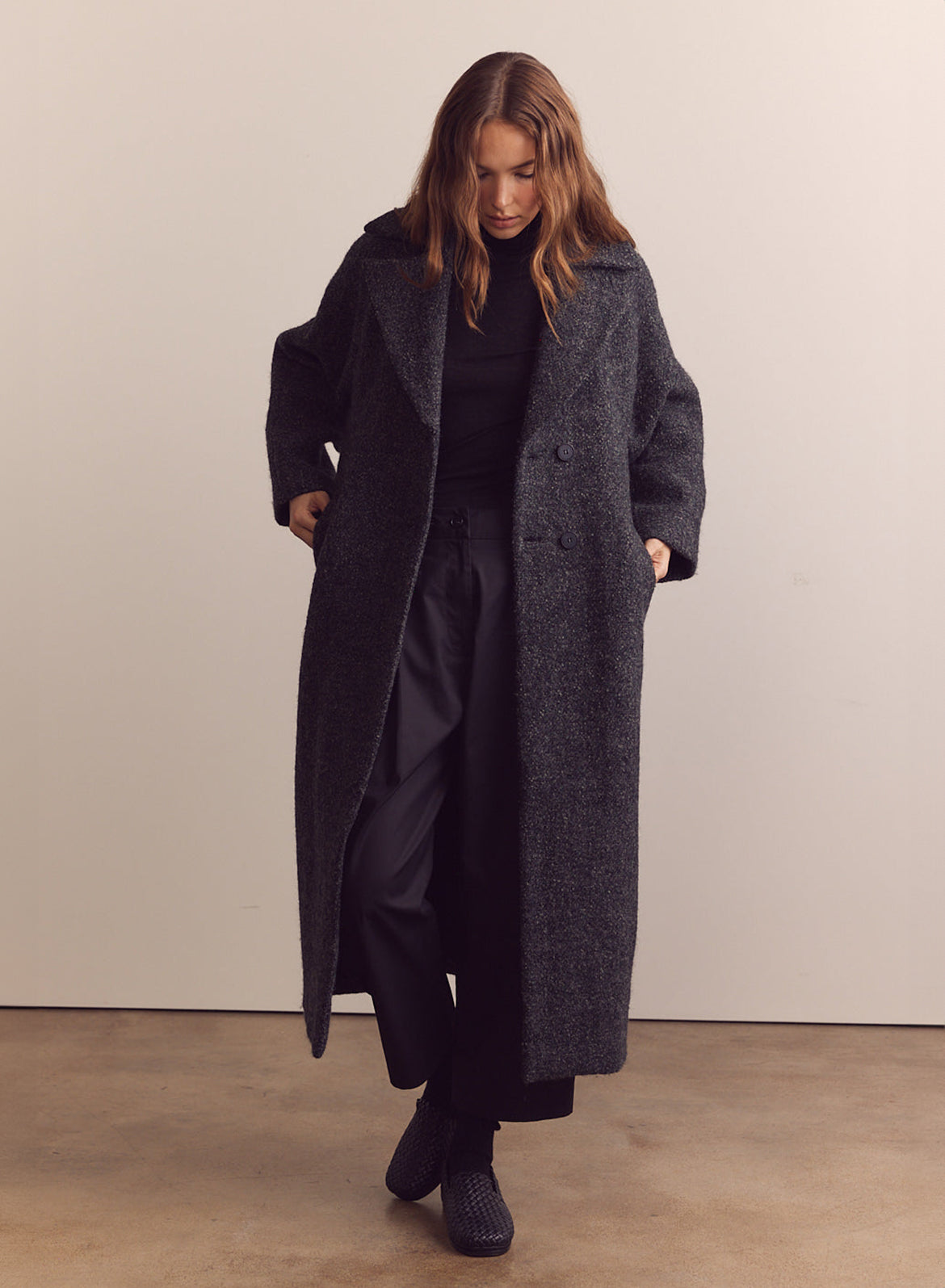 Wool Melange Oversized Coat – LEIF