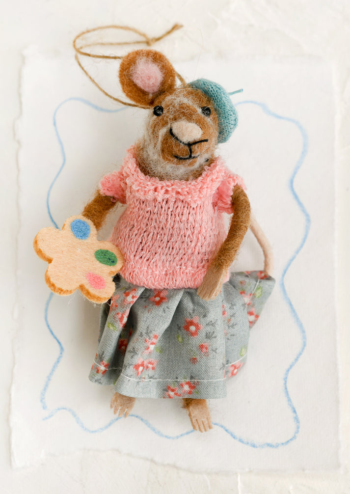 Artist Mouse Ornament – LEIF