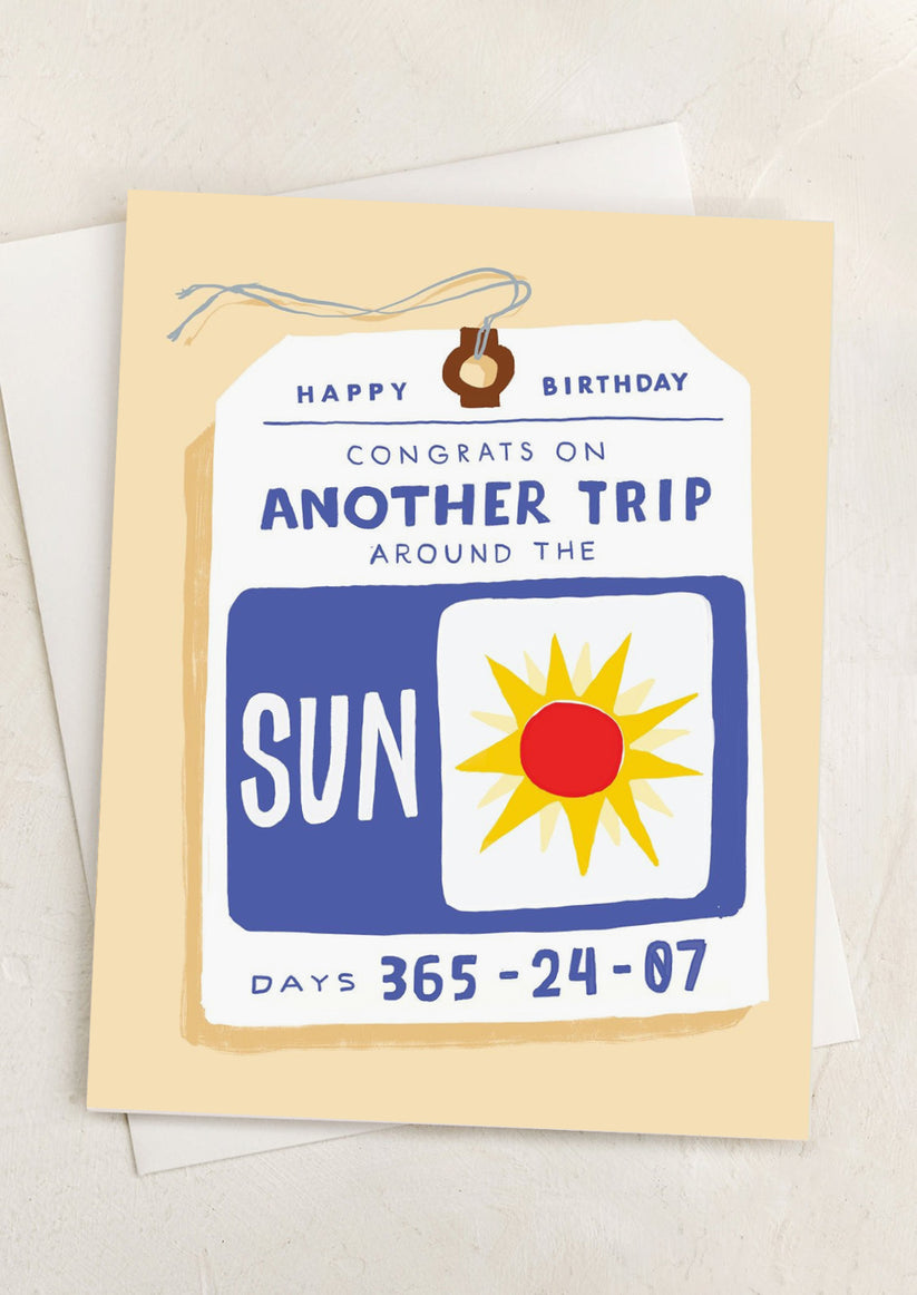 Trip Around Trip The Sun Birthday Card | LEIF