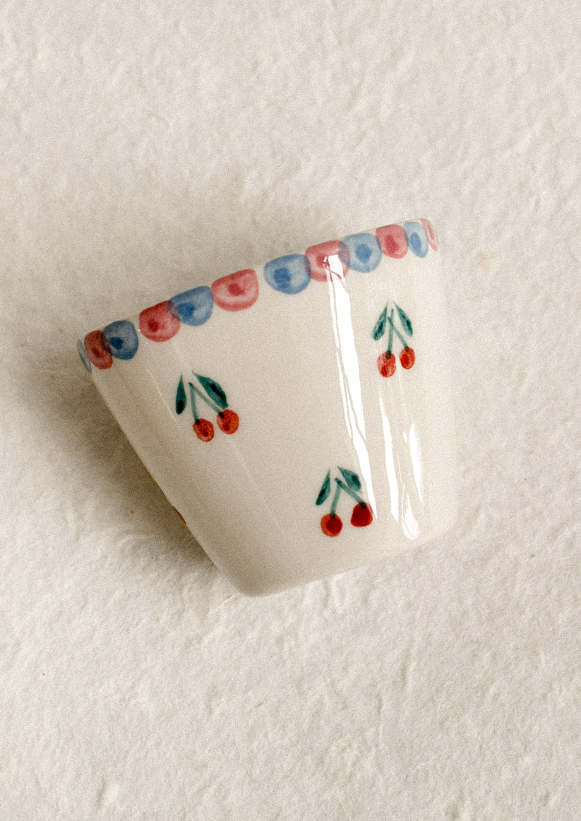 Cherries Mini Ceramic Cup – LEIF