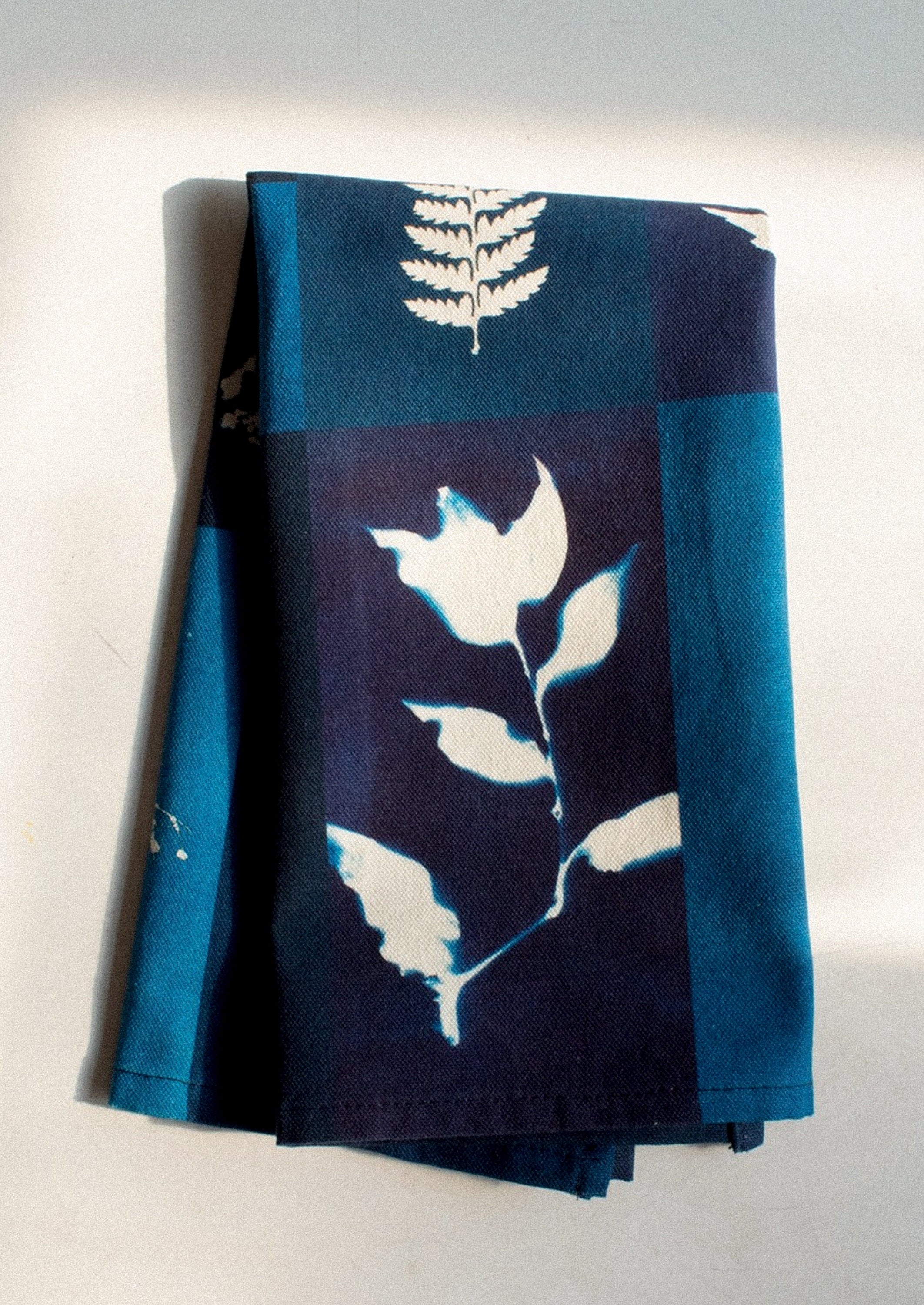 Cyanotype Patchwork Tea Towel – LEIF