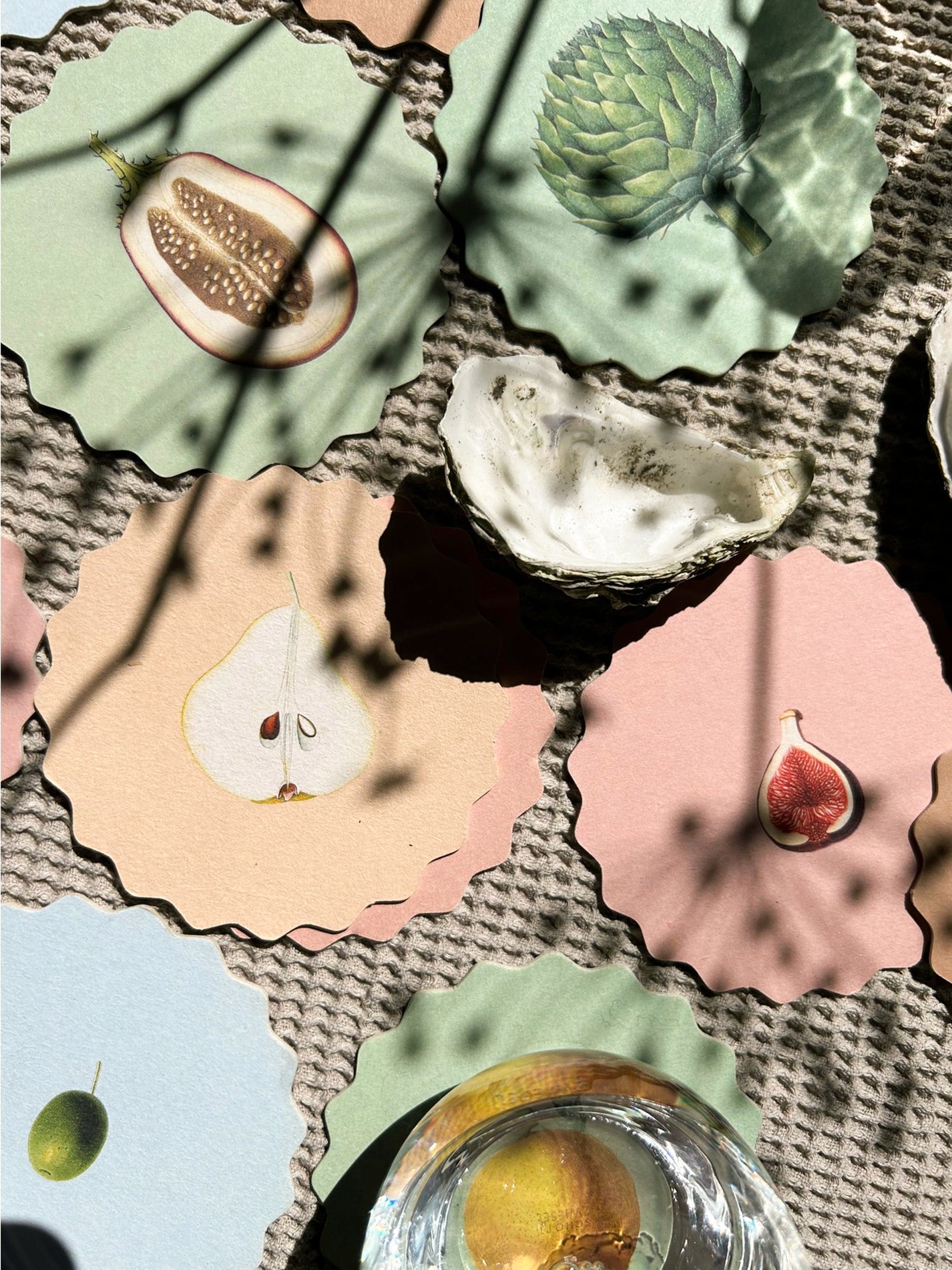 Scalloped Paper Coaster Set – LEIF