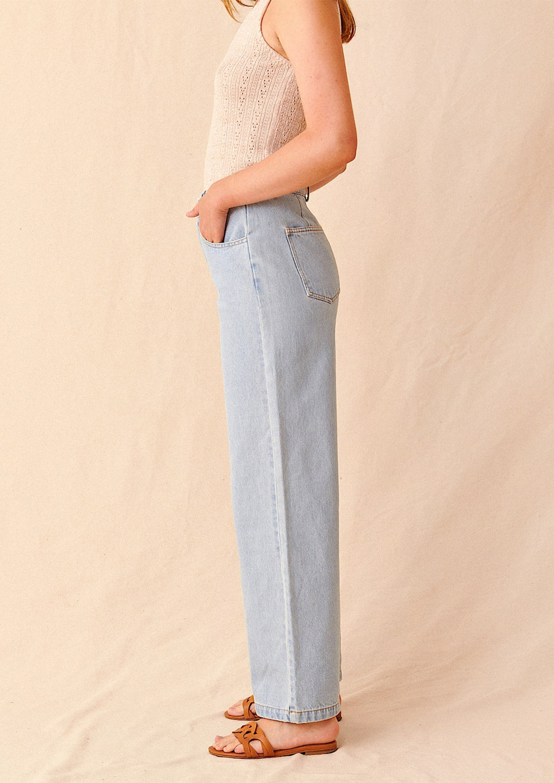 Remy Pants in Light Wash Denim – LEIF