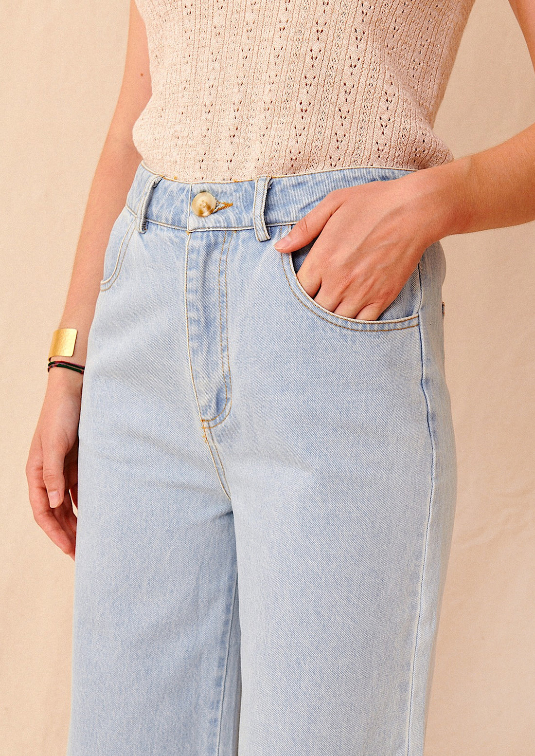 Remy Pants in Light Wash Denim – LEIF