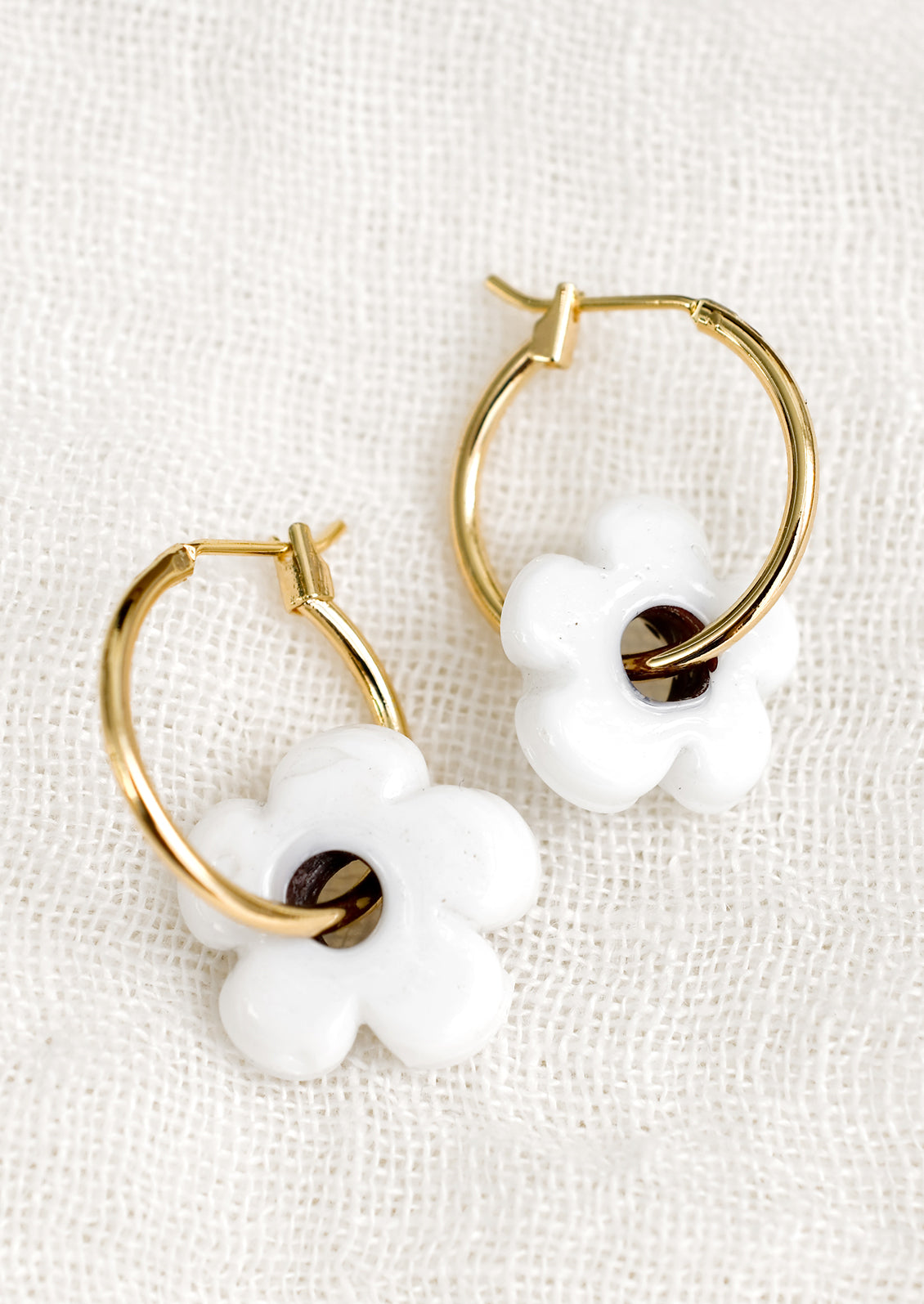 Sarita Floral Hoop Earrings – LEIF