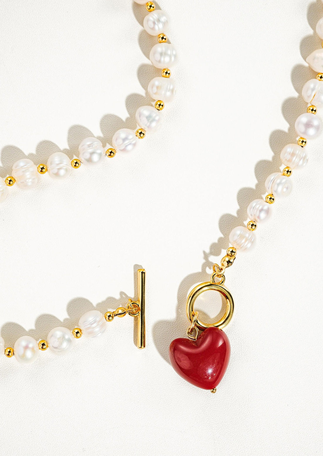 Wren Pearl Heart Charm Necklace – LEIF