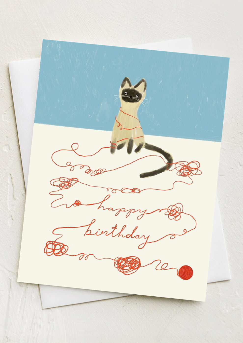 Kitty Yarn Ball Birthday Card – LEIF