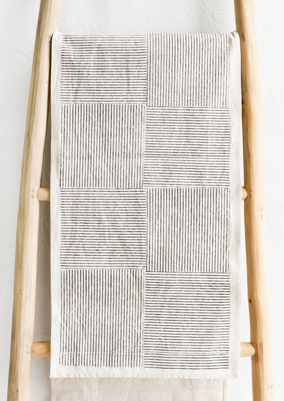 Broken Stripe Block Printed Cotton Table Runner – LEIF