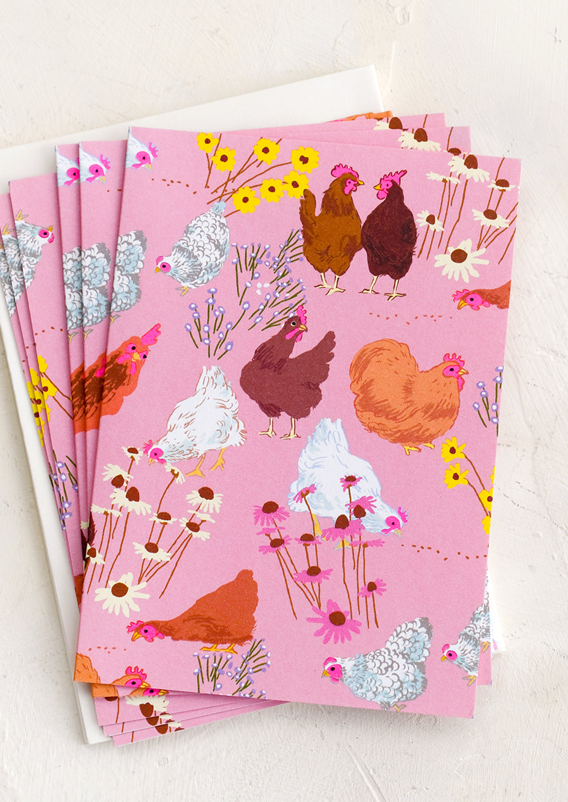 Garden Chickens Card Set