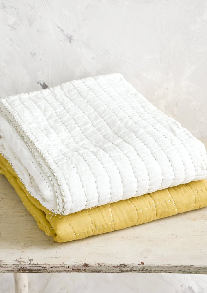 Quilted Cotton Throw – LEIF