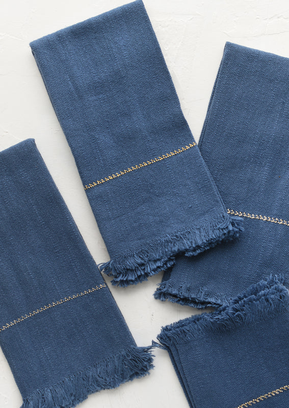 Gilded Stitch Cotton Dinner Napkin Set | LEIF