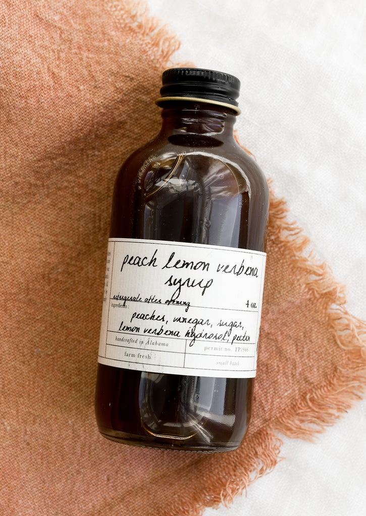 Peach Lemon Verbena Syrup