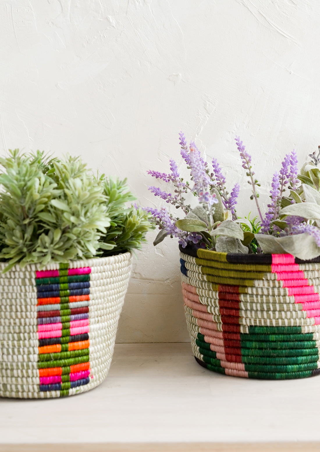 Colorful Handmade African Sweetgrass Planter | LEIF