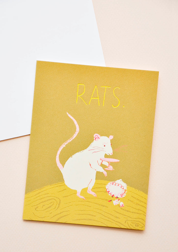 Rats Sympathy Apology Card Red Cap Cards | LEIF