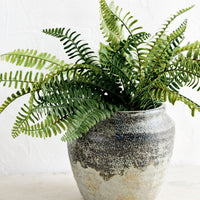 Siren Distressed Patina Ceramic Planter | LEIF