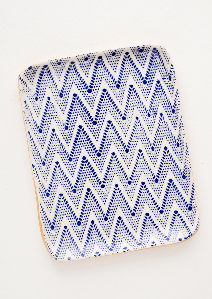 Pressed Pattern Ceramic Tea Tray by Terrafirma | LEIF