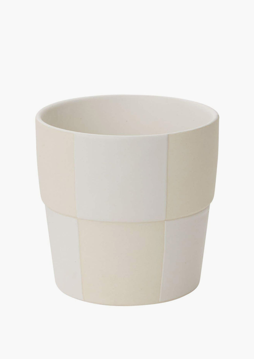 Tonal Checker Ceramic Planter | LEIF