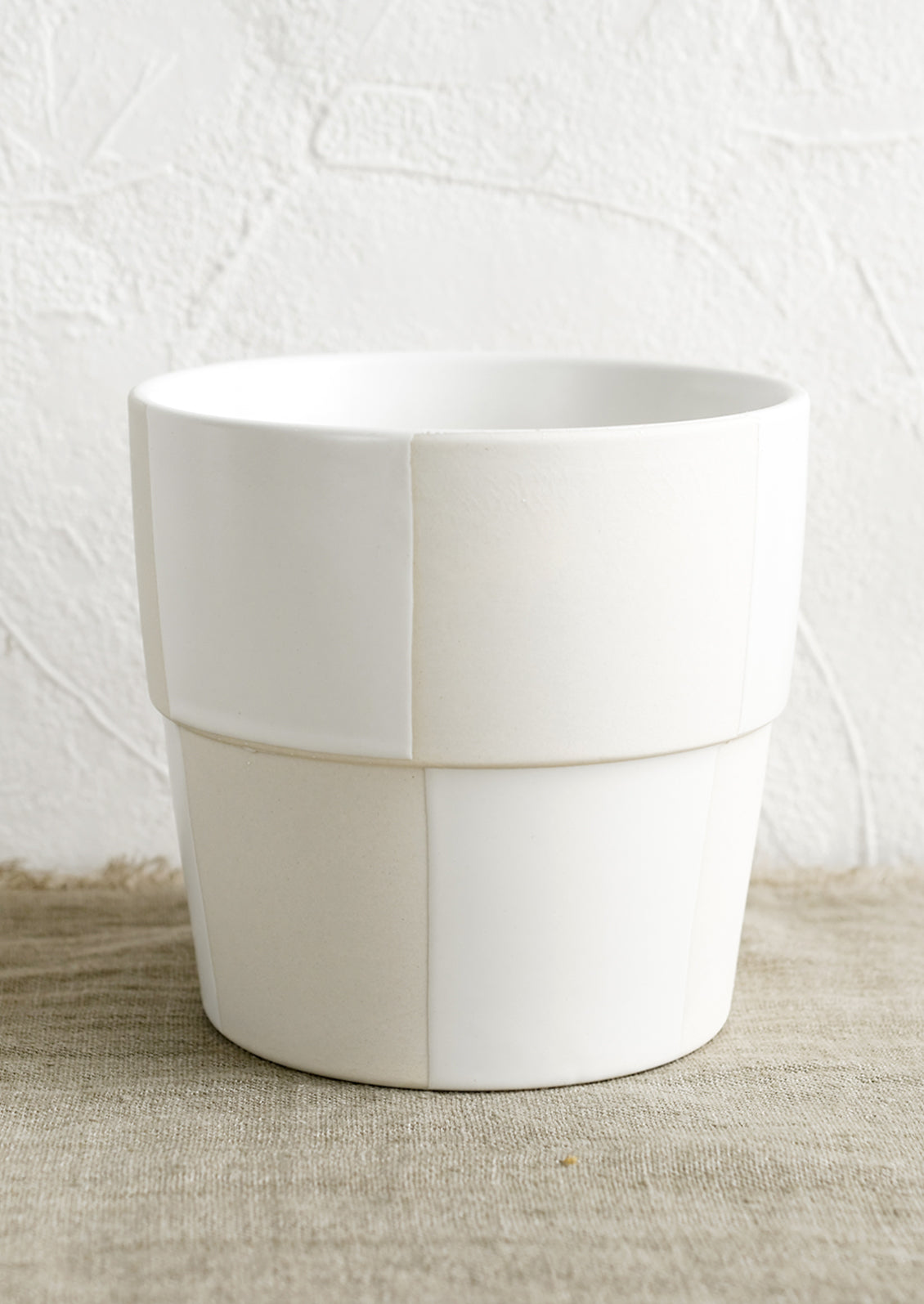 Tonal Checker Ceramic Planter | LEIF