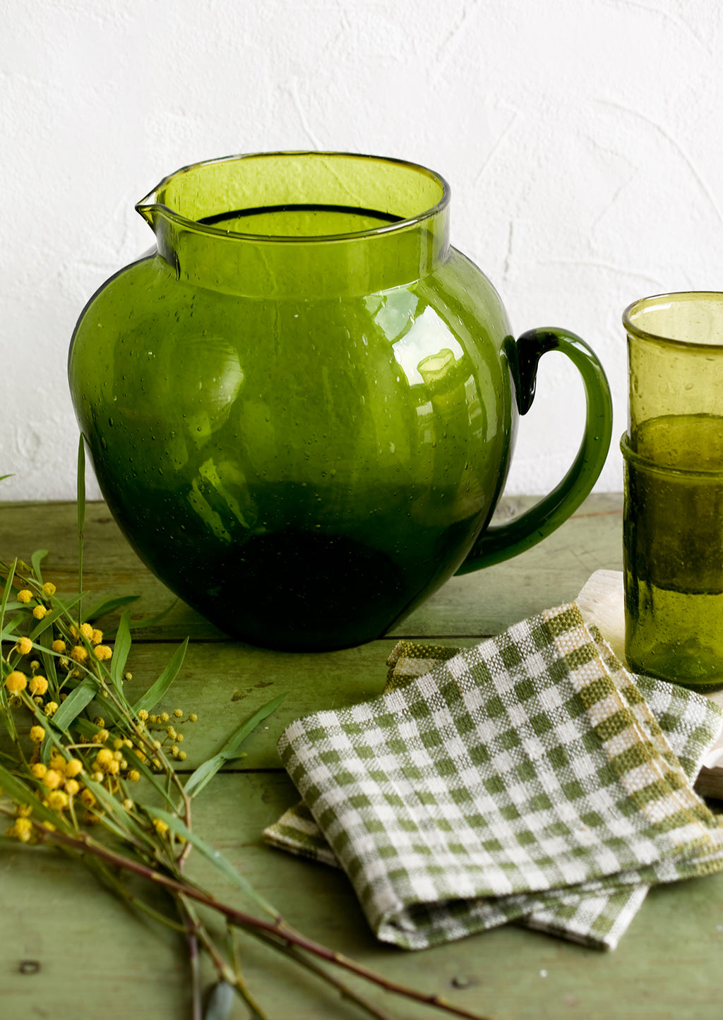 Verde Recycled Glass Pitcher