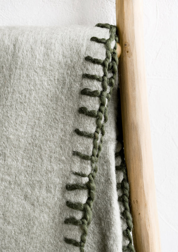 Whipstitch Trim Throw Blanket – LEIF